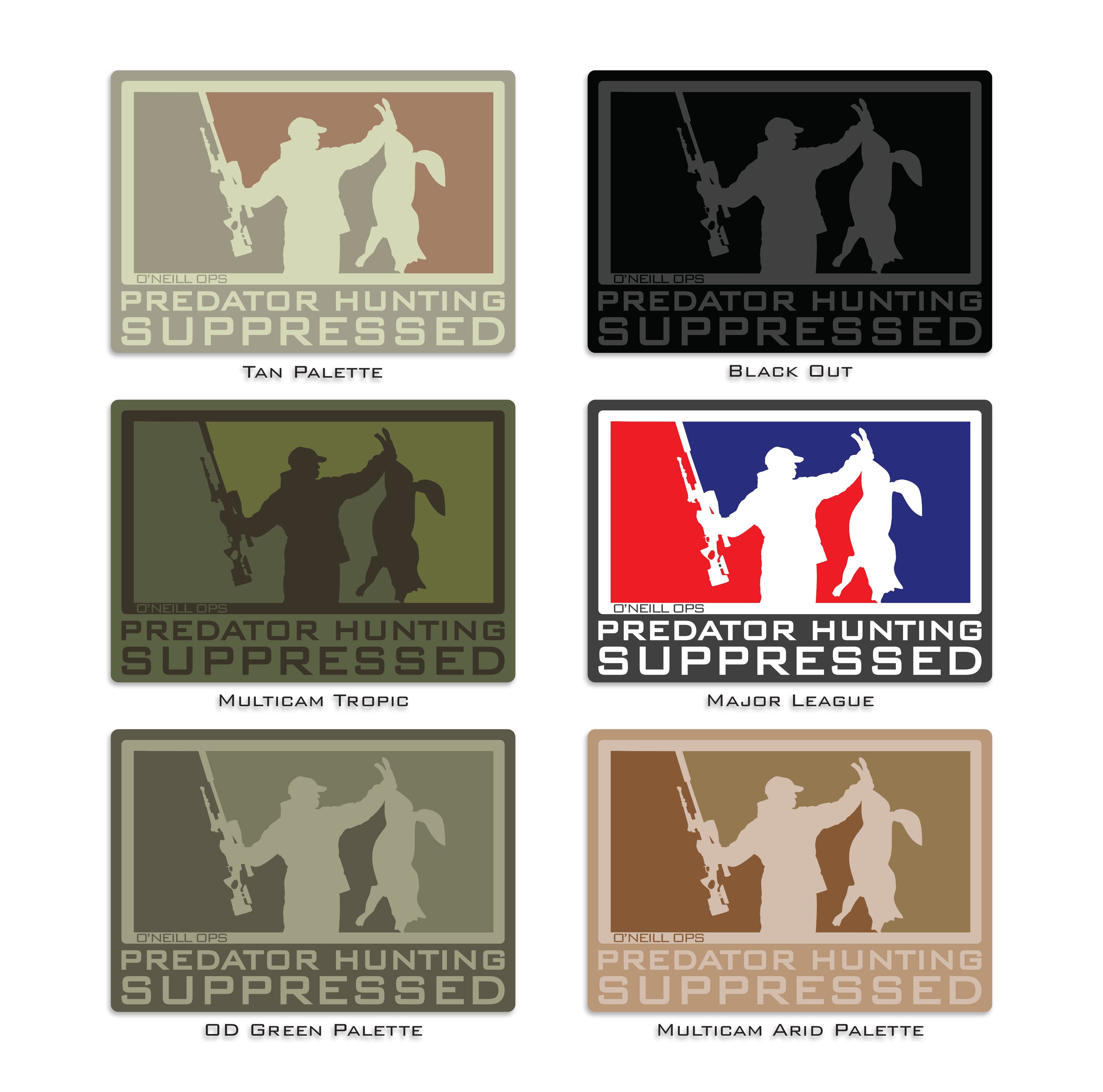 Predator Hunting Suppressed Sticker – oneillopsapparel